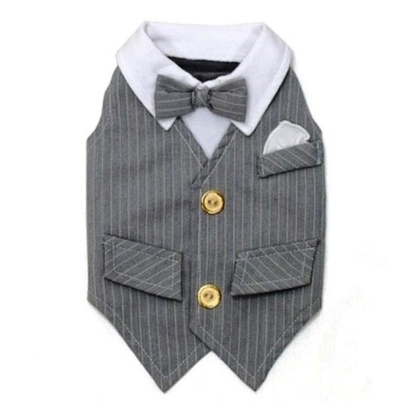 ruff ruff couture | Dog | Dog Vest And Bow Tie | Poshmark